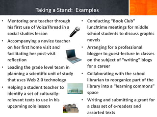 TED619 taking a stand project | PPTX