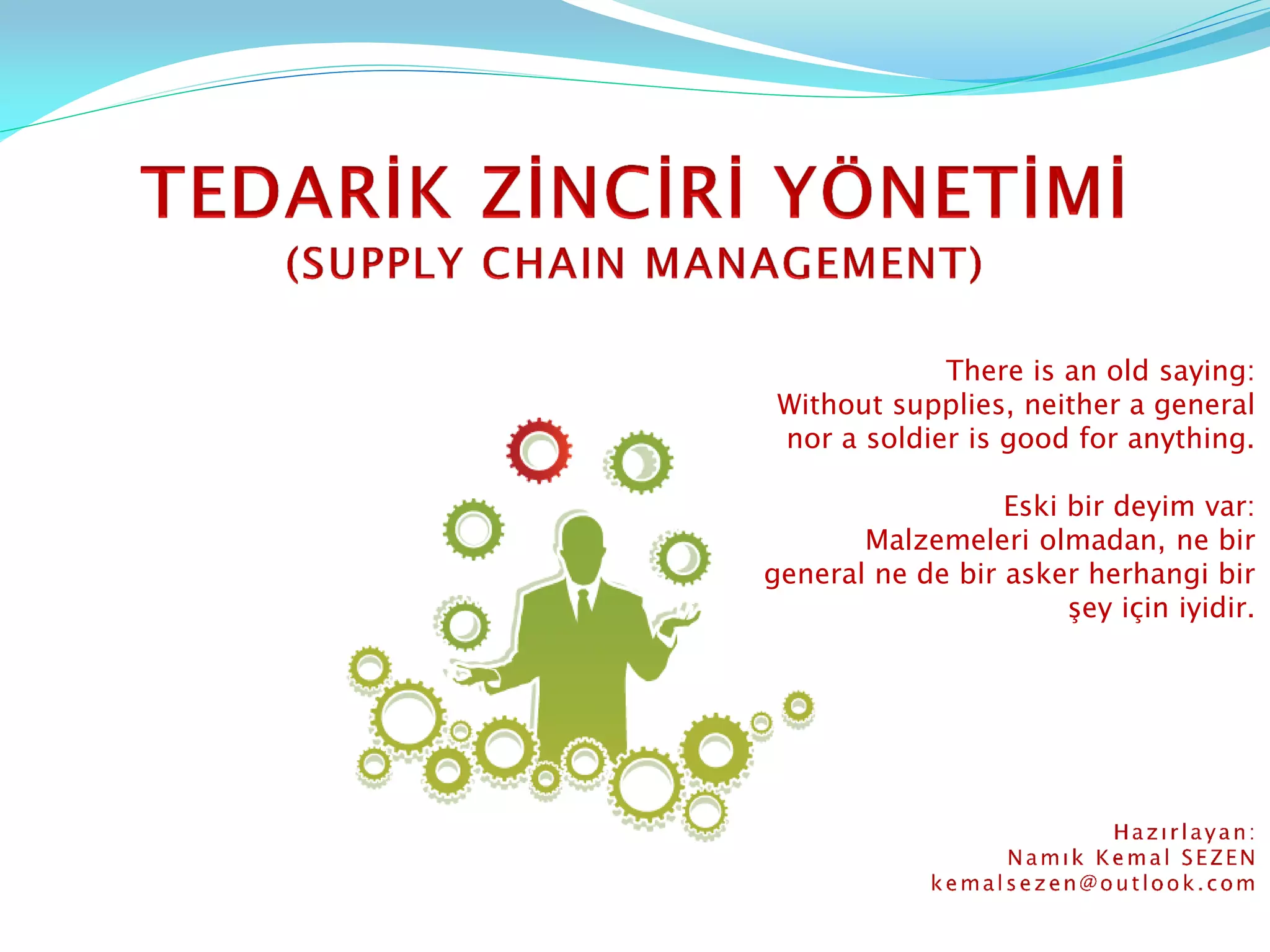 Tedarik zinciri yonetimi & lojistik | PDF