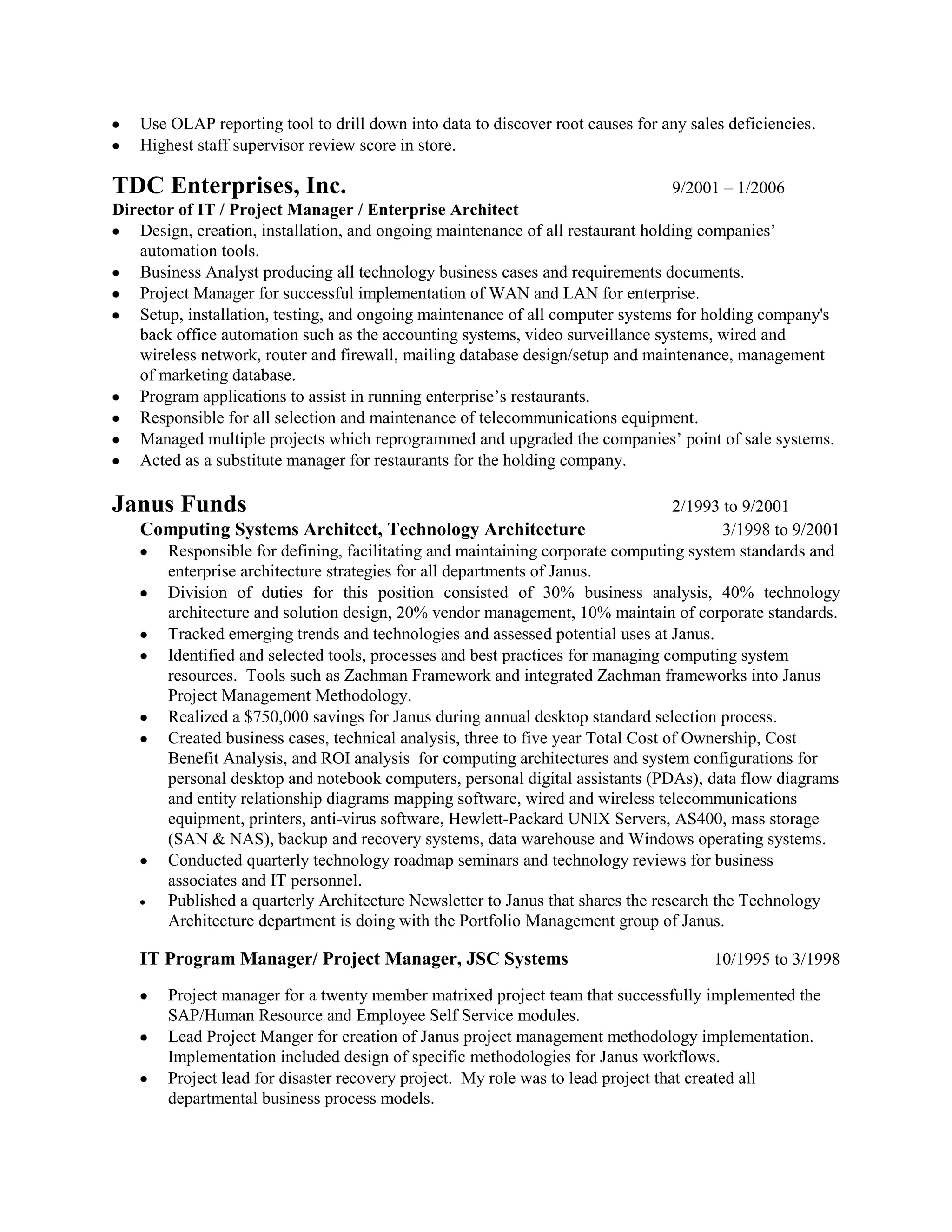 Ted Calloway Resume for 2011 | DOC | Resume Writing and Advice | Job Search