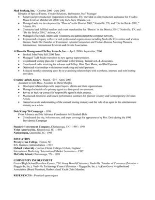 Ted Chapin Resume | PDF