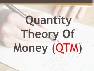 Quantity Theory of Money | PPT