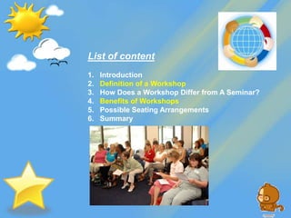professional development in education: workshops | PPTX