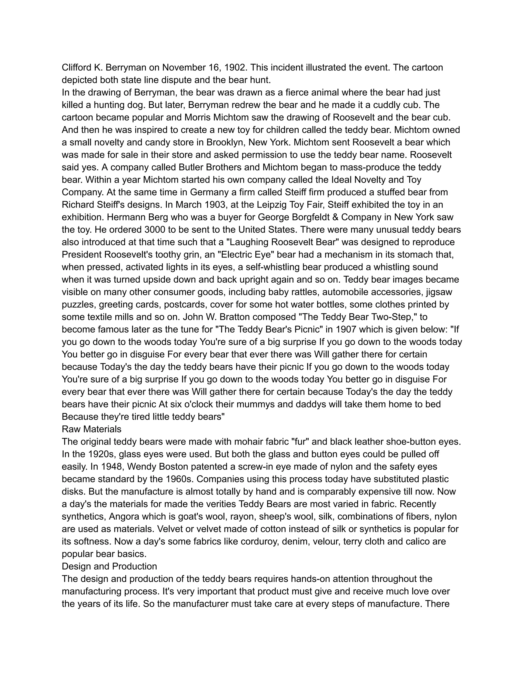 Teddy Bear | PDF