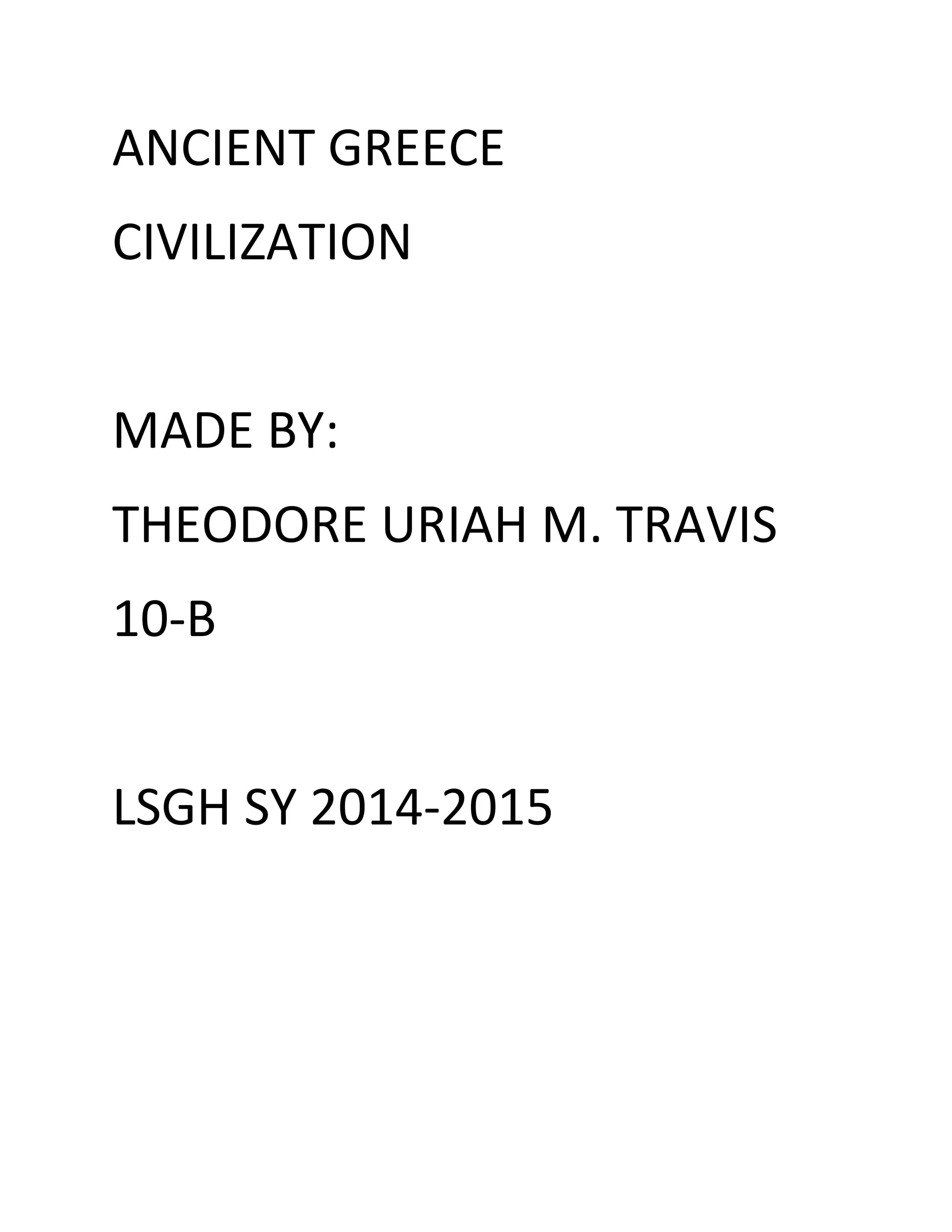 Ancient Greece Concept Map | DOCX