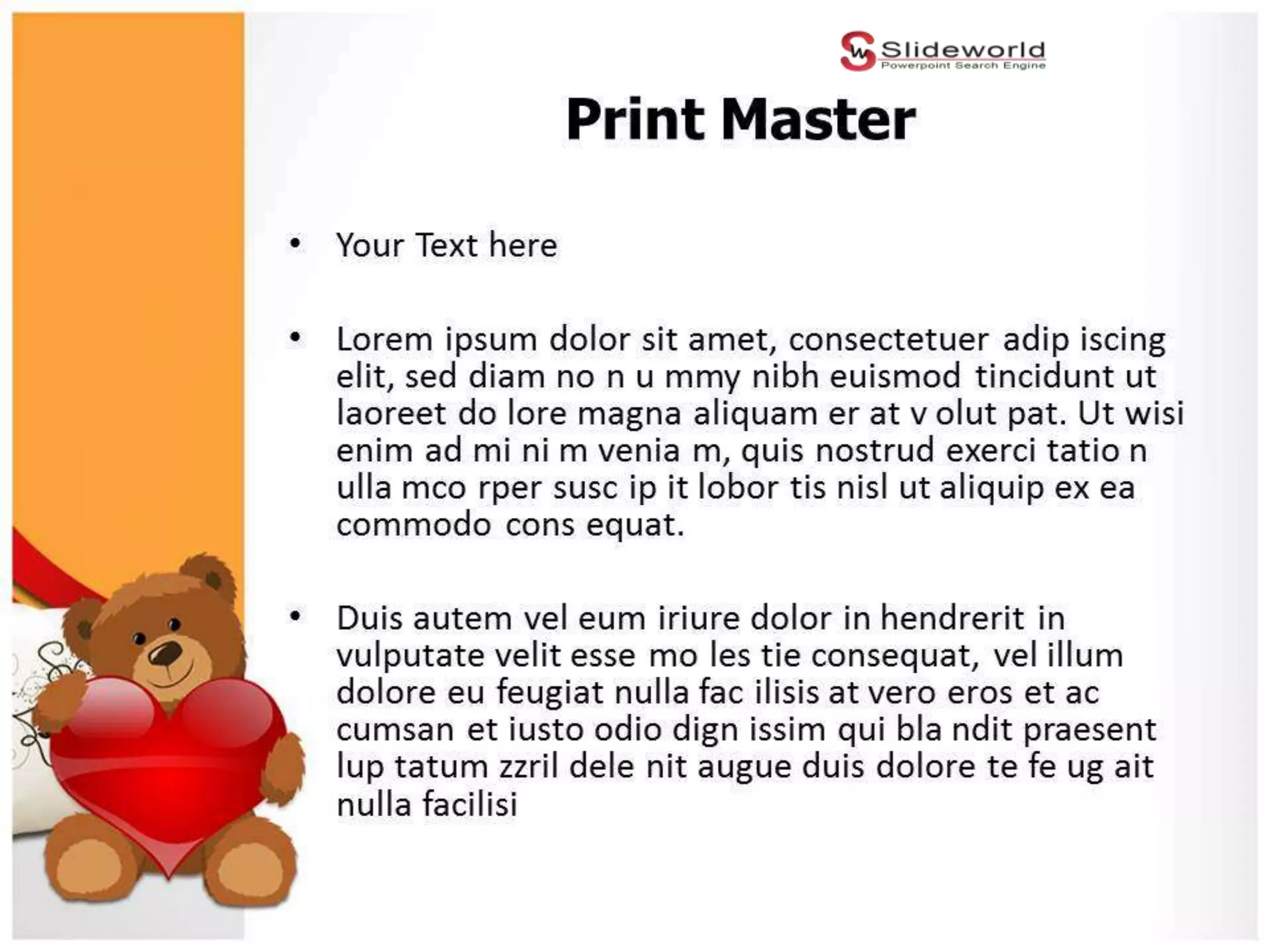 Teddy Powerpoint Template - Slideworld | PPTX