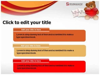 Teddy Powerpoint Template - Slideworld | PPTX