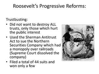 Teddy Roosevelt and the Progressive Movement | PPT