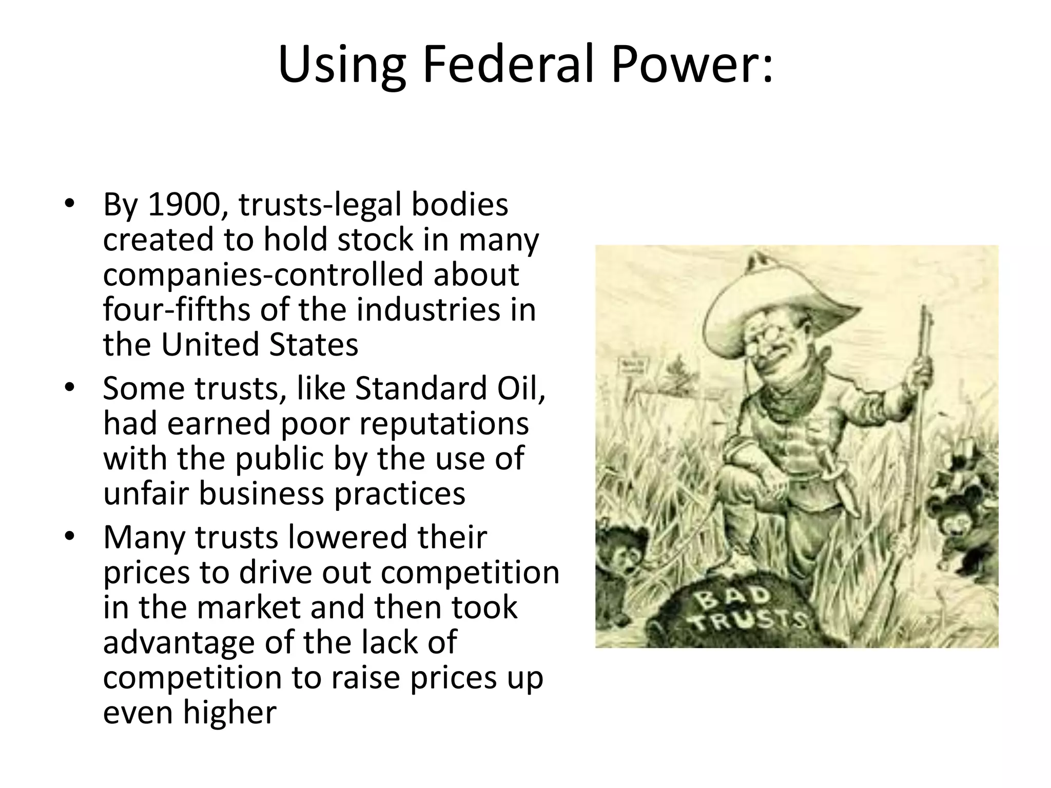 Teddy Roosevelt’s Square Deal | PPTX | Business | Business and Finance