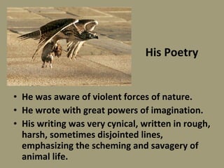 Ted Hughes, Hawk Roosting | PPT