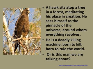Ted Hughes, Hawk Roosting | PPT