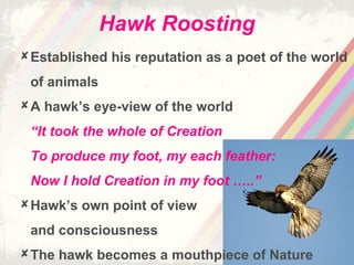 Ted Hughes's Animal Imagery | PPT