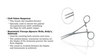 ted instruments of omfs.pptx for dental students | PPTX