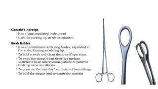 ted instruments of omfs.pptx for dental students | PPTX
