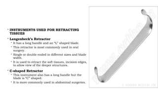 ted instruments of omfs.pptx for dental students | PPTX
