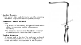 ted instruments of omfs.pptx for dental students | PPTX