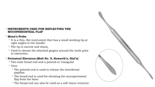 ted instruments of omfs.pptx for dental students | PPTX