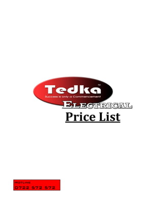 Tedka price list | PDF