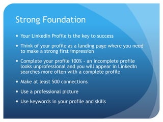 Ted Prodromou: LinkedIn Results in 30 Minutes a Day--or Less | PPT