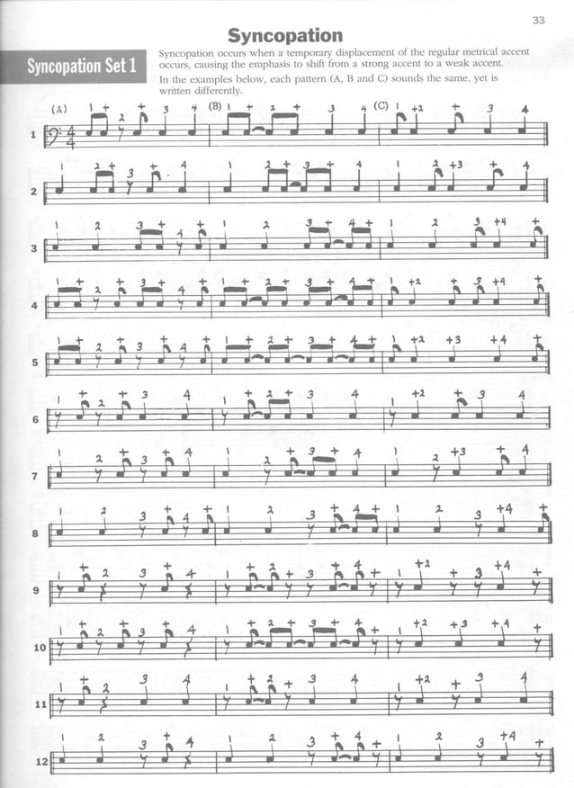 Ted reed progressive steps to syncopation for the modern drummer | PDF