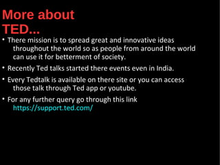 TedTalk | PPT