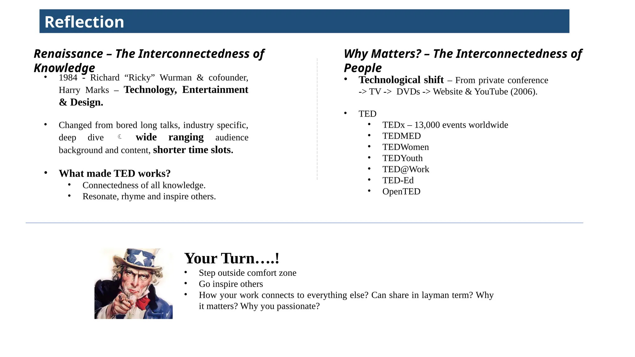Reflection The Interconnectedness of Knowledge | PPT