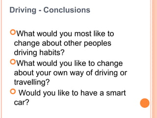 ted talk cars discussion activities for english students | PPT ...