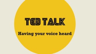 Ted talk script org | PDF