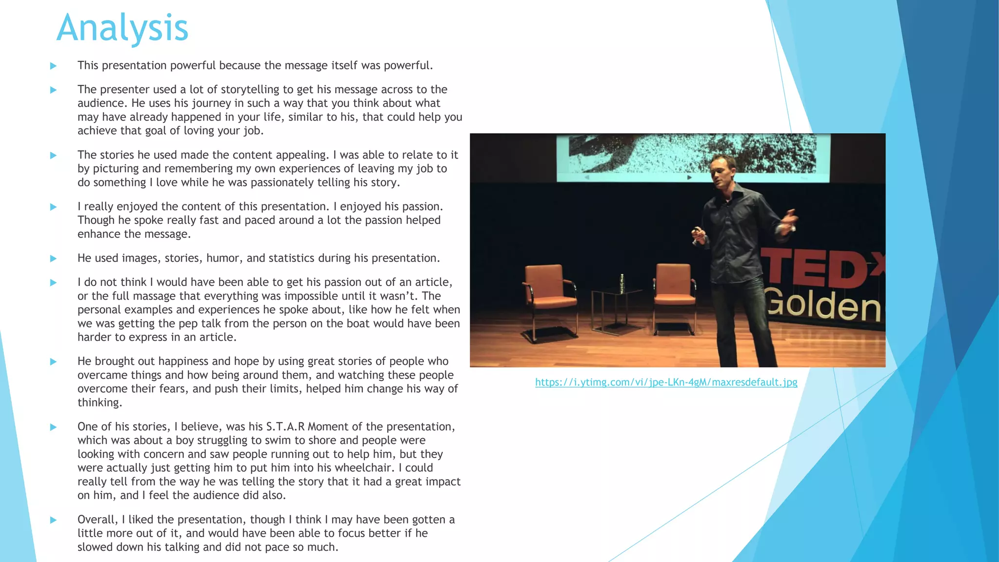Professional Presentation Analysis: Ted Talk Analysis | PDF