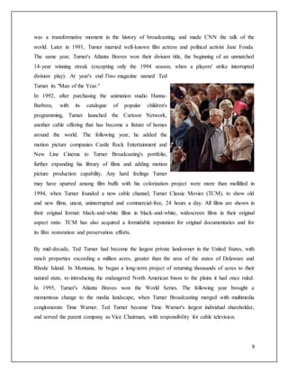An introduction to the life of Ted Turner | DOCX