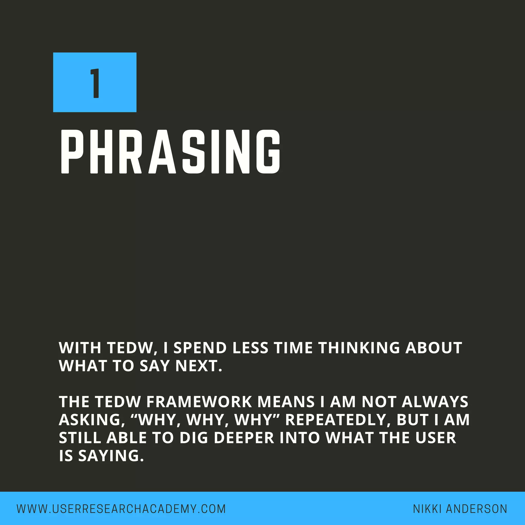 Why I Use the TEDW framework | PDF