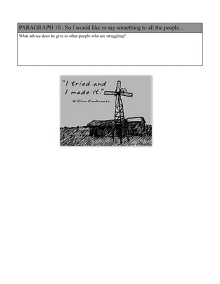 Ted william kamkwamba windmill | PDF