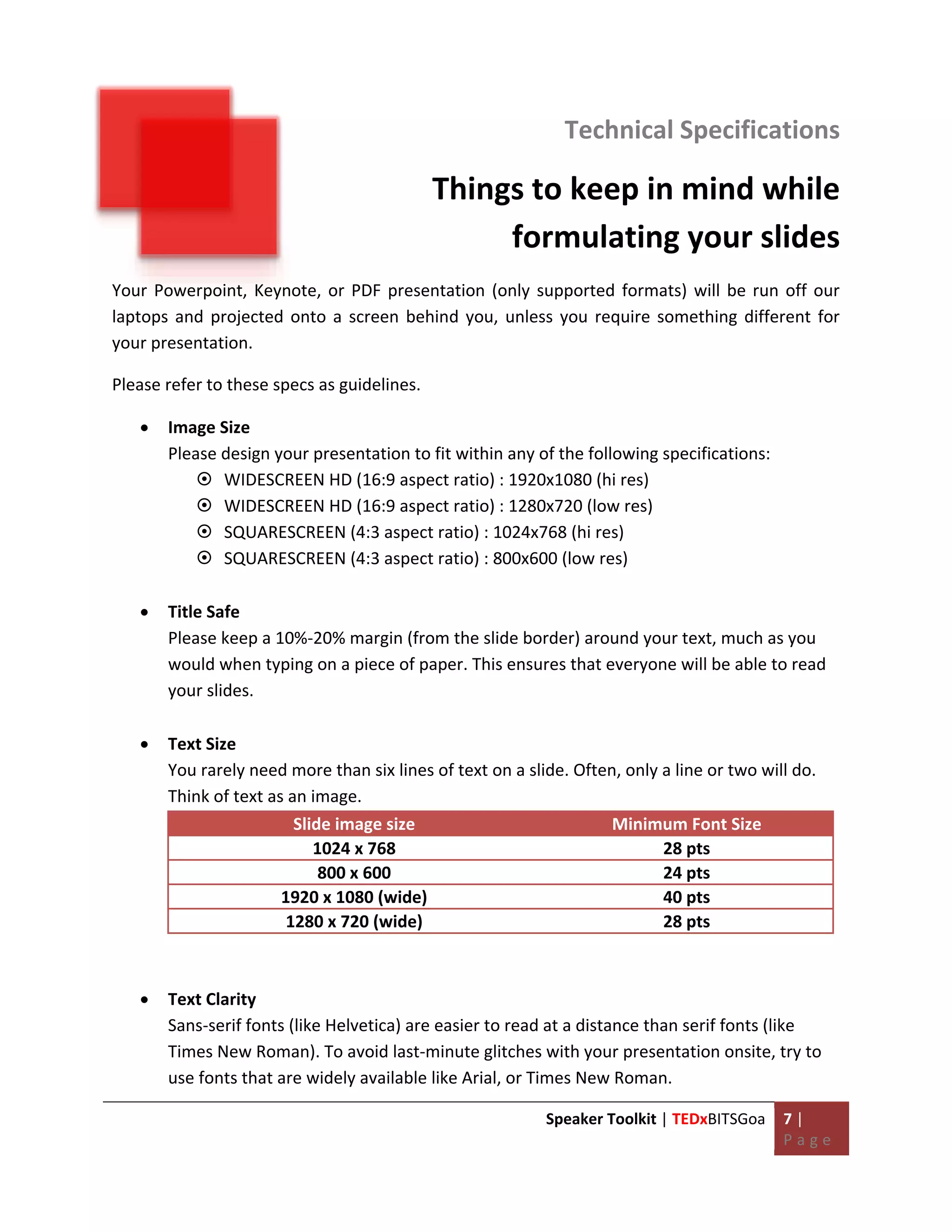 Tedxbitsgoa Speaker Toolkit Pdf Social Networking Internet