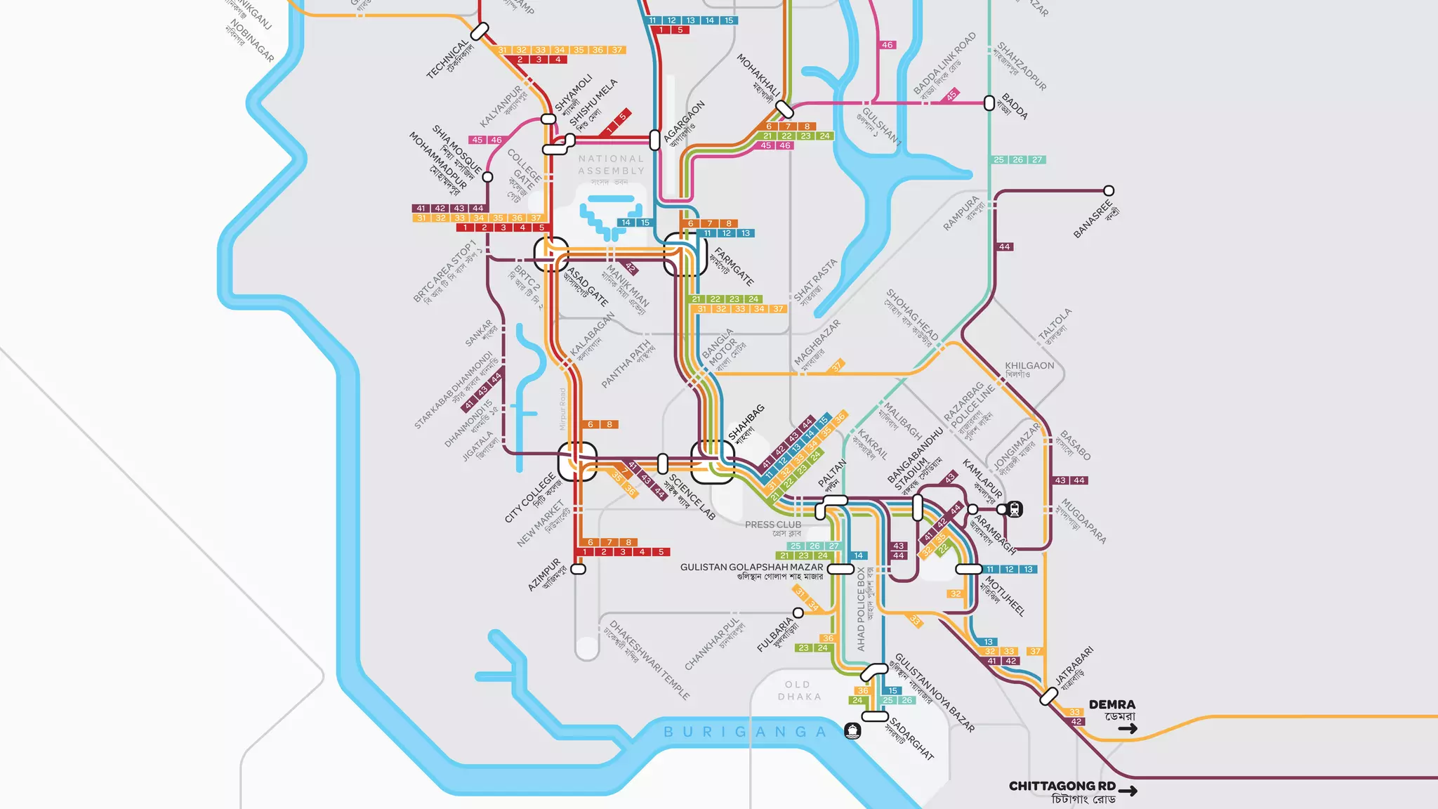 TEDxDhaka 2013: First Bus Map of Dhaka | PDF