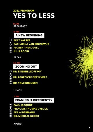 TEDxHSG 2021 Program | PDF