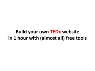TEDx IT Tools | PPTX