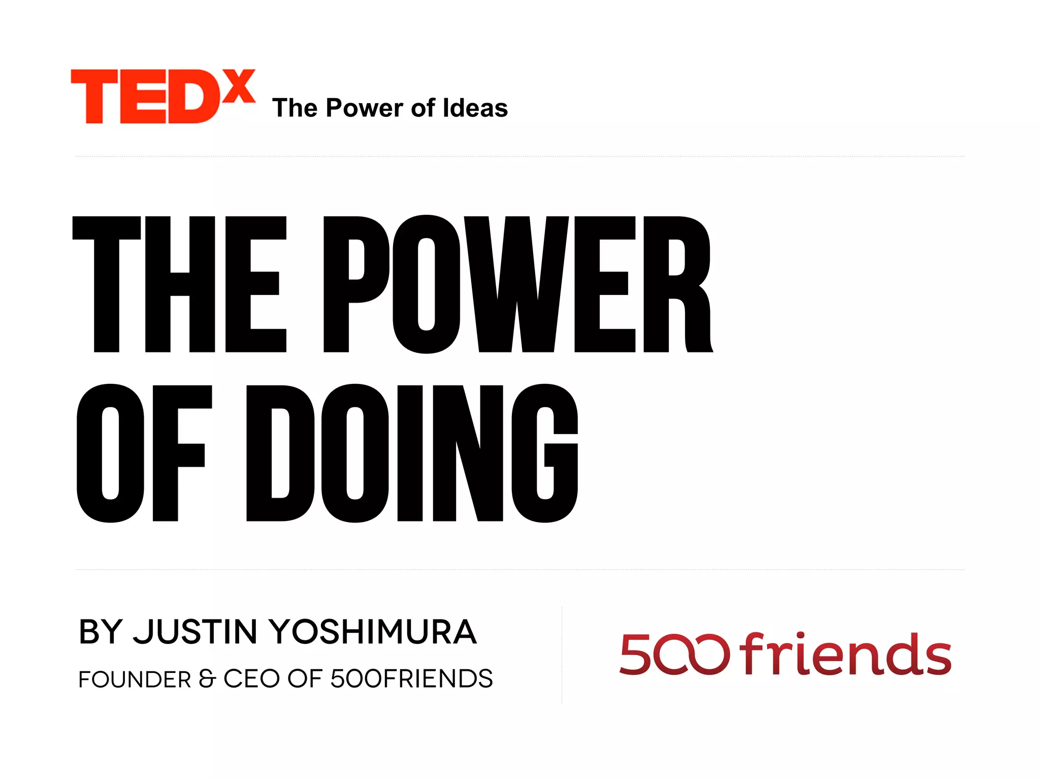 Tedx Justin Yoshimura | PDF
