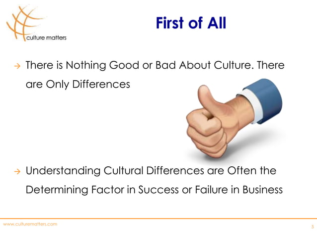 TEDx Presentation on Cultural Differences | PPTX