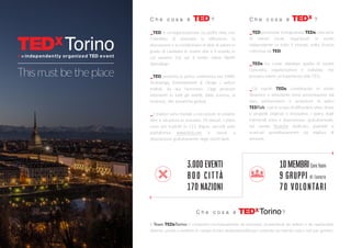 Tedx Torino brochure | PDF | Web Conferencing | Computer Software and ...