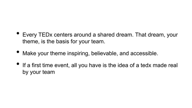 Building TEDx Teams (with Notes) | PPTX