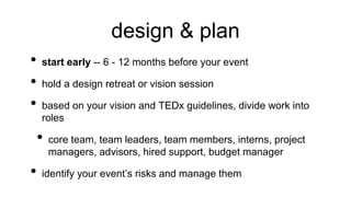 Building TEDx Teams (with Notes) | PPTX