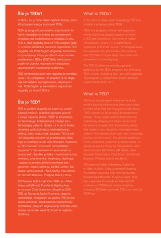 TEDxZagreb 2010. | PDF