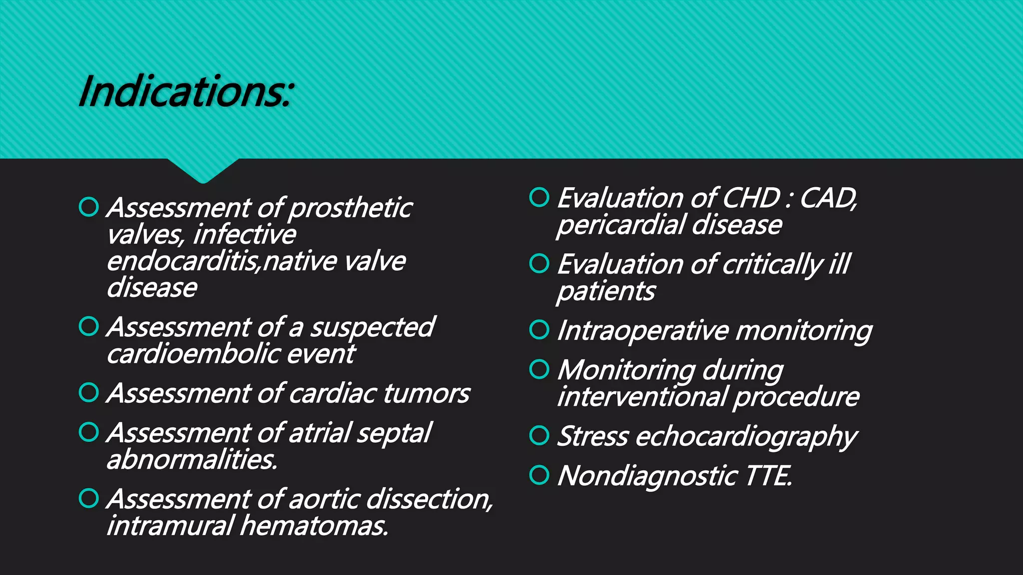 TRANSESOPHAGEAL ECHOCARDIOGRAPHY | PPTX
