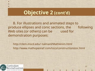 Conic section understanding high school.ppt