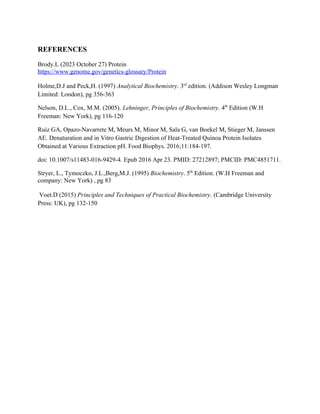 Biochemistry write up with practical guidelines | DOCX