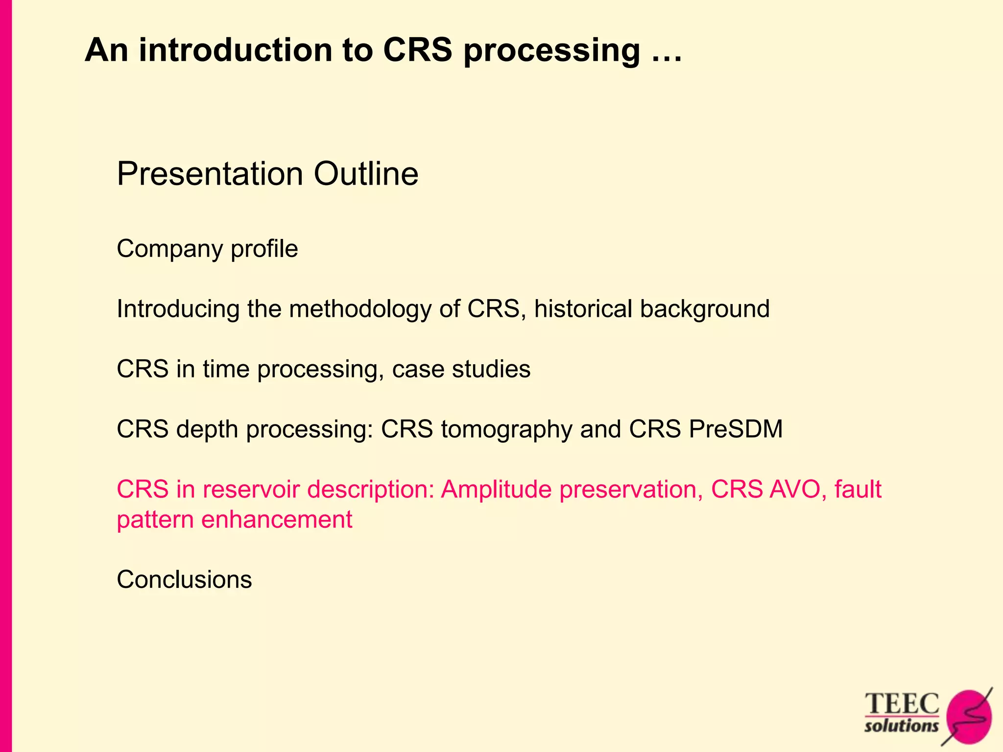 CRS Introduction | PPTX
