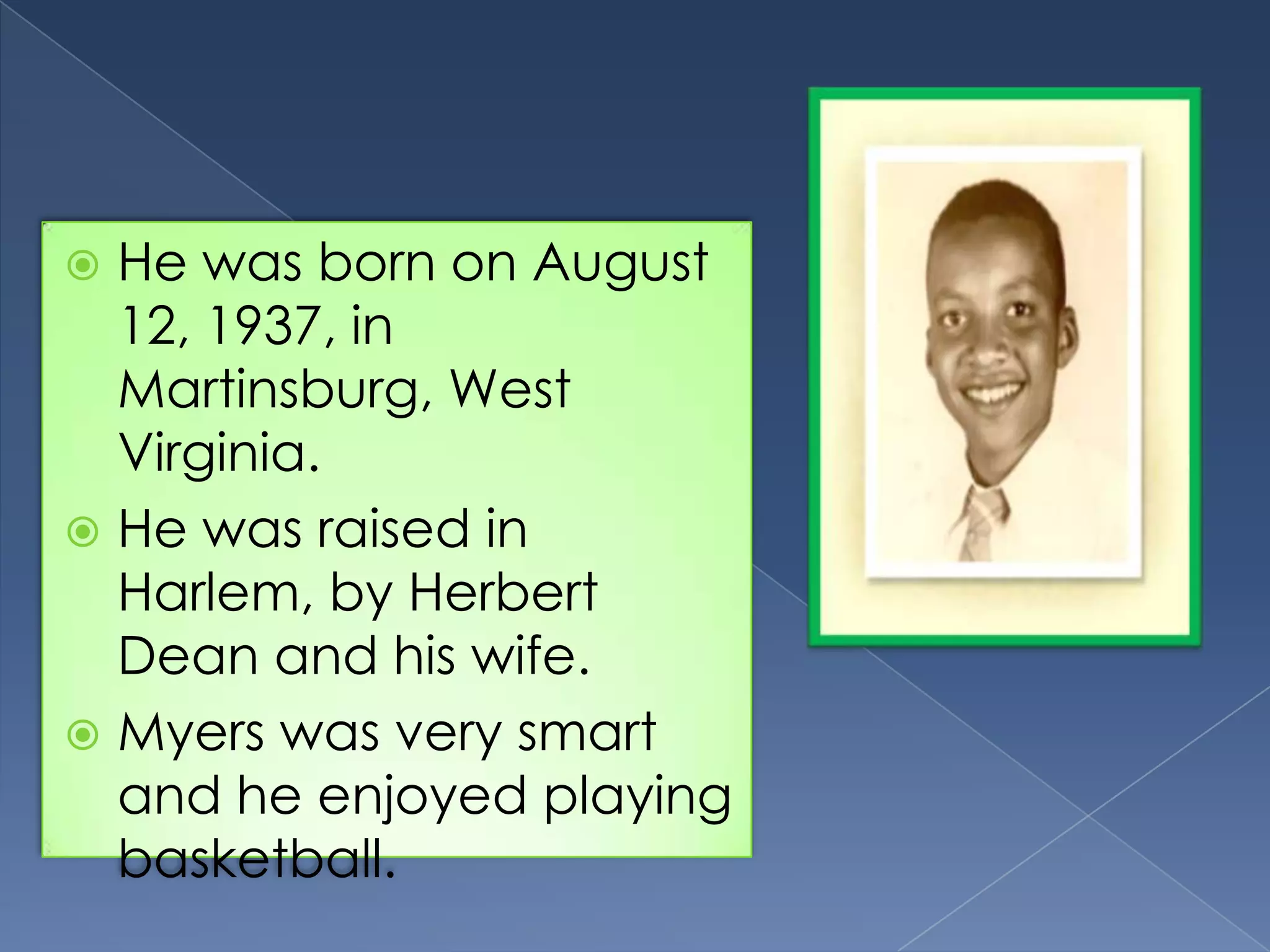 Walter Dean Myers | PPTX