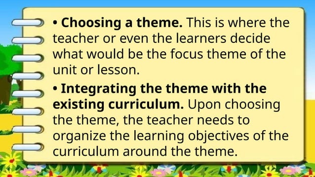 Lesson 8: Thematic Approach to Instructional Planning | PPTX