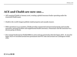 Chubb (Formerly ACE Group): Taleo Implementation - Mandy King, Elaine ...