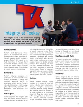 Teekay Corporation 2019 Sustainability Report | PDF