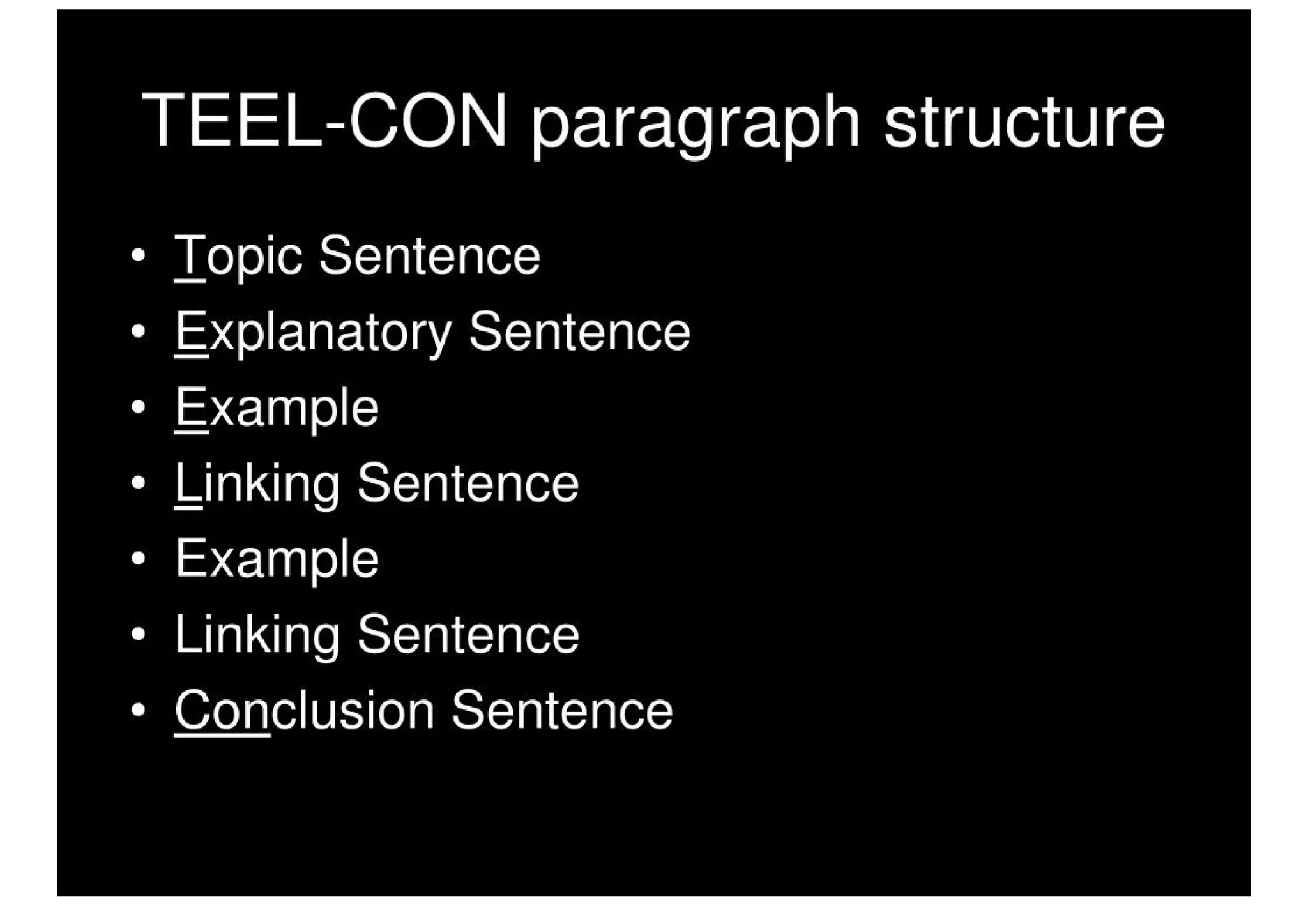 TEEL-CON Paragraph Structure | PDF